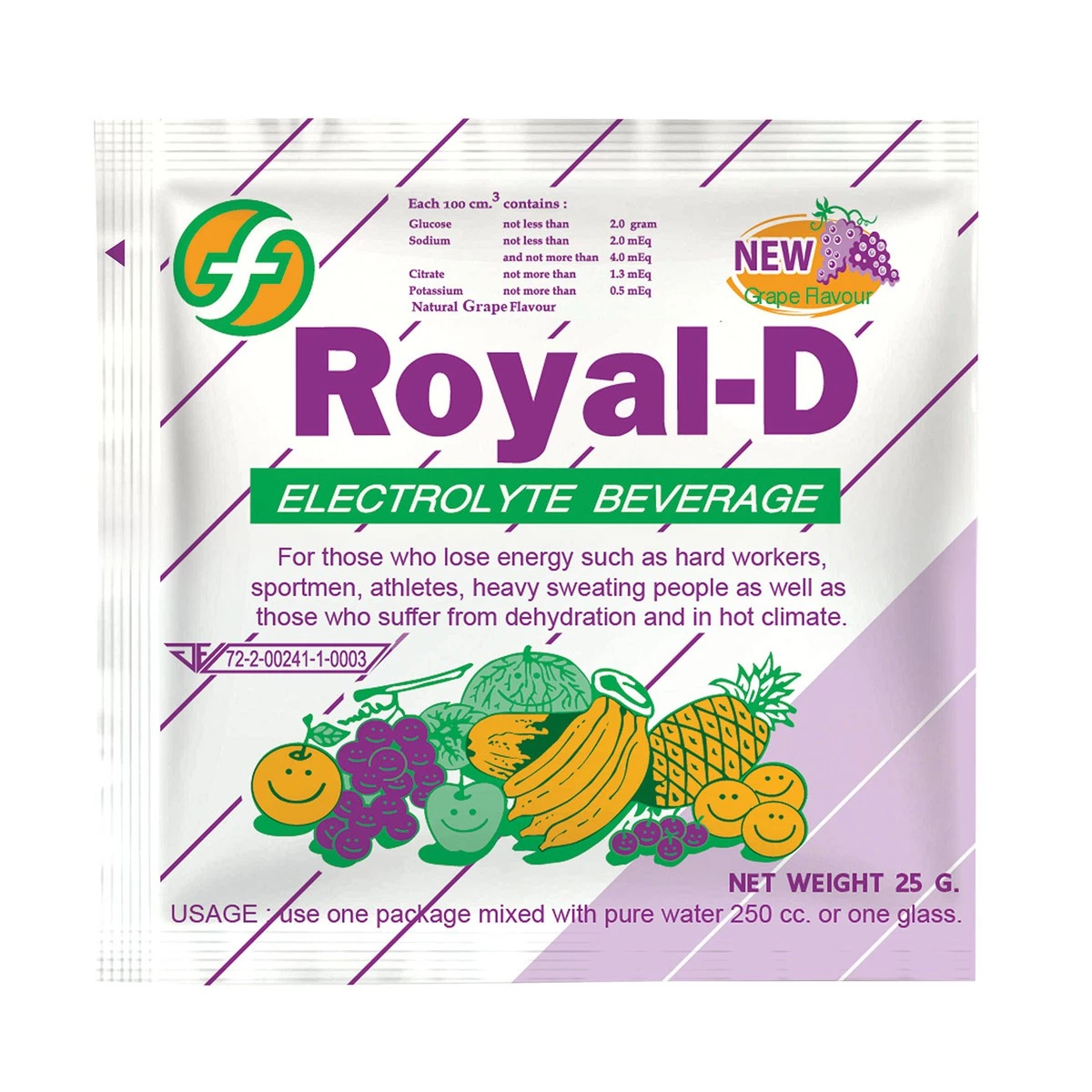 Royal-D Electrolyte Beverage Grape Flavored (25g x 5Pcs) – cb1mart.com